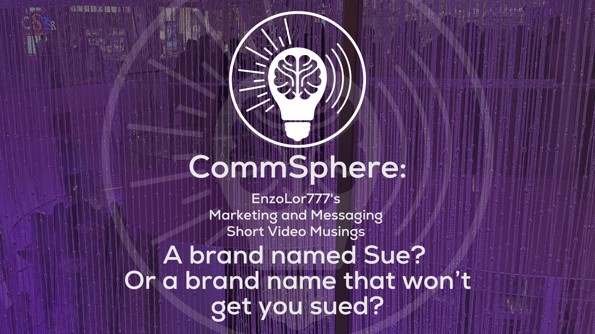 A brand named Sue or a brand name that won't get you sued?